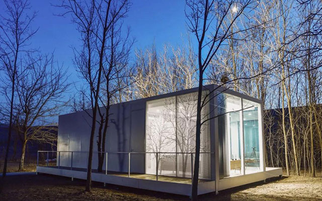 Glass Curtain Wall Residential House in Ningxia | PTH