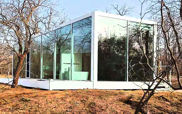 Glass Curtain Wall Residential House in Ningxia | PTH