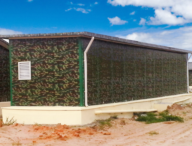 Double-C Structure Military Shower Room Toilet | PTH